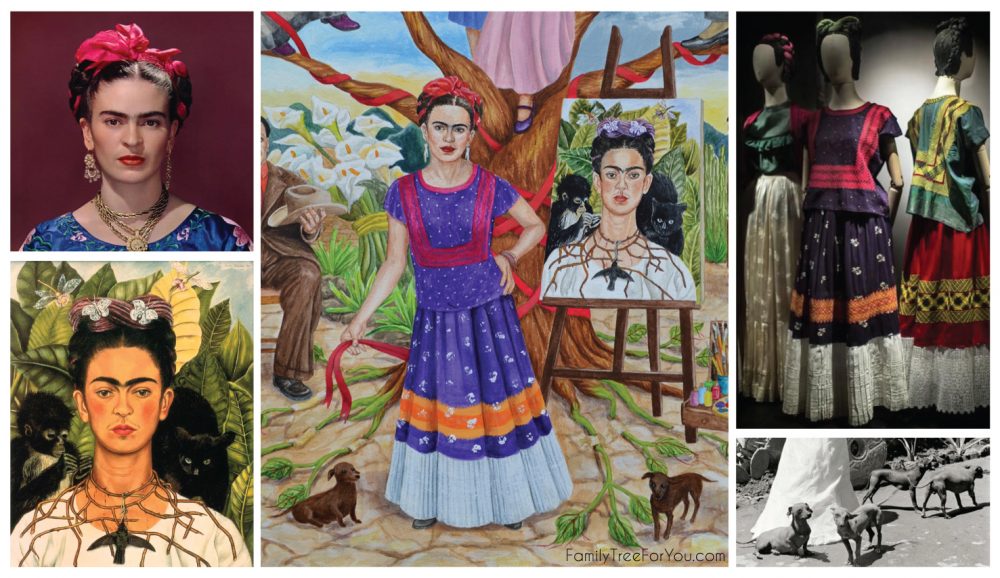 Frida Kahlo Family Tree painting – Hand-Painted Family Tree Art