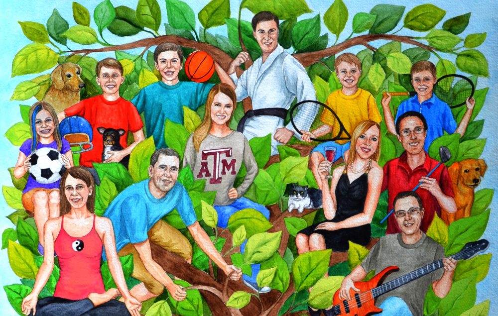 Family Tree Painting: How to pick a theme – Hand-Painted Family Tree Art