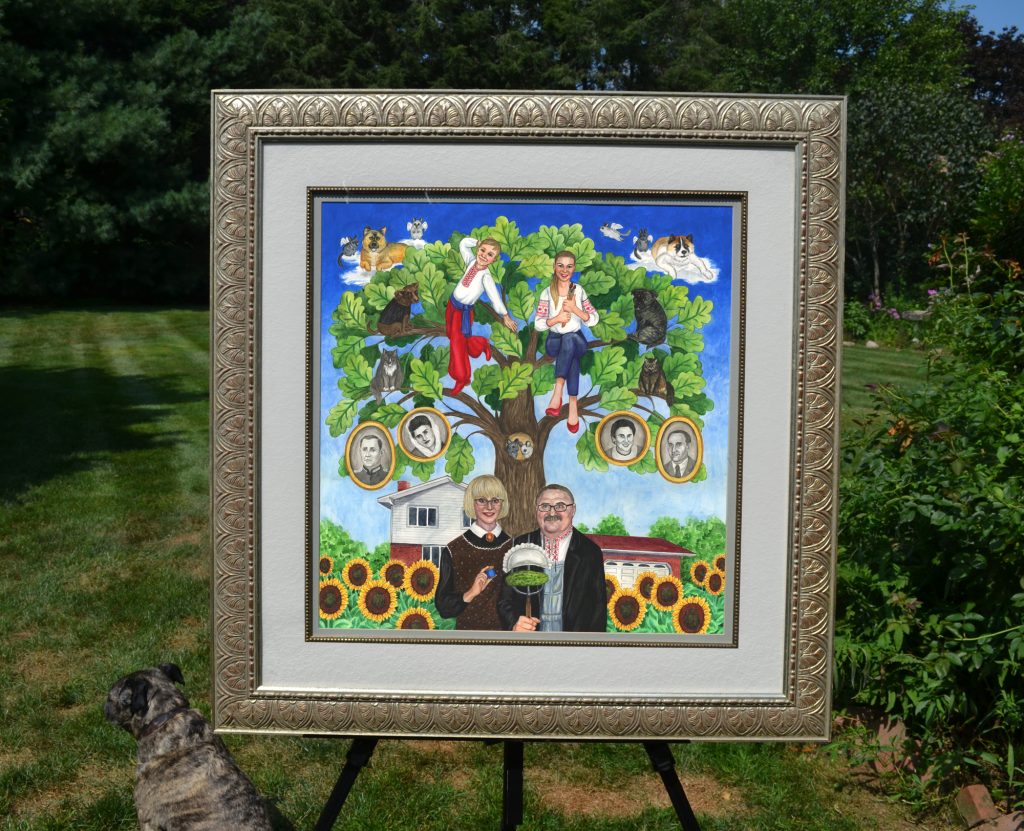 Ukrainian-American Gothic - Family Tree Gifts