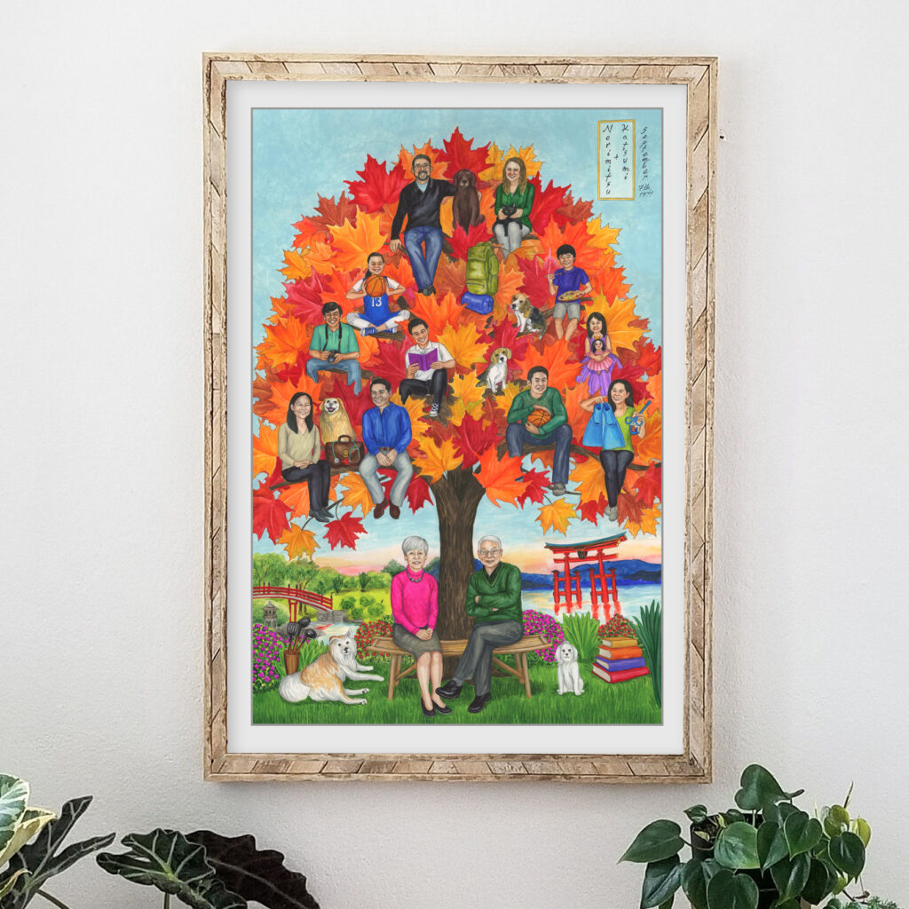 Hand-Painted Family Tree Art – Unique Gifts for Unique Families: Custom ...